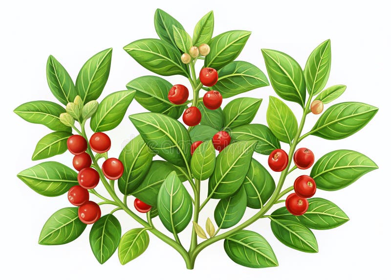 Detailed Botanical Illustration of Ashwagandha a Comprehensive Visual ...