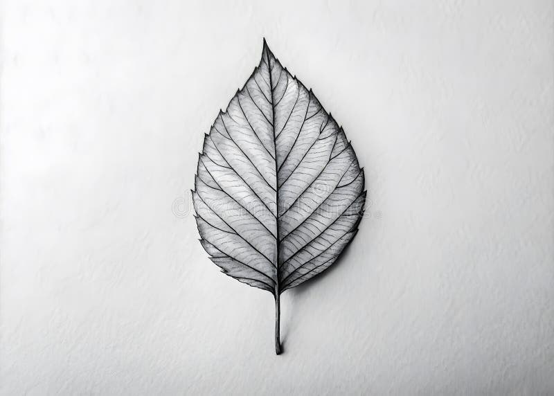Detailed Botanical Illustration of a Single Leaf a Visual Guide To Leaf ...