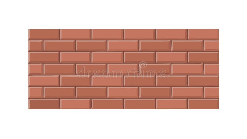 Detailed Brick Wall Texture Icon Vector for Construction, Vector Design ...