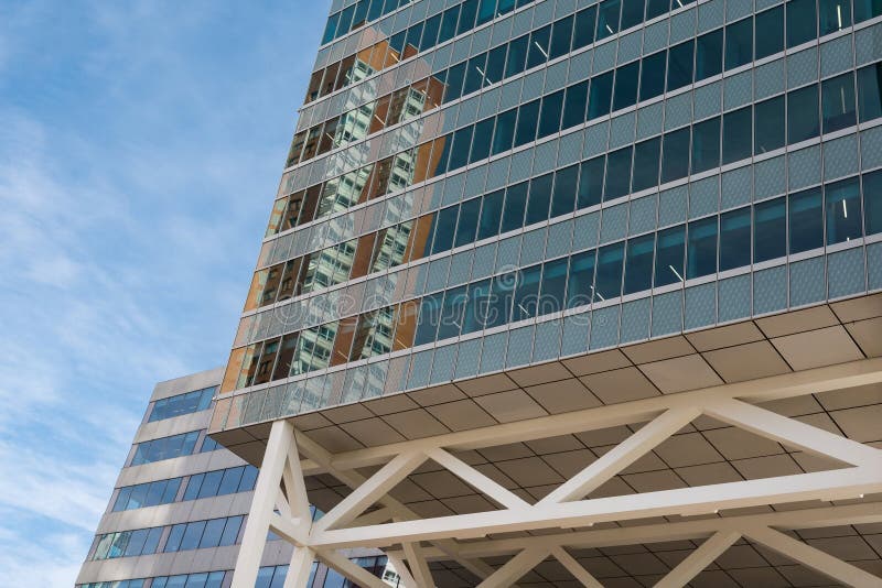 Detailed of Business Building in Europe. Modern Architecture Stock ...