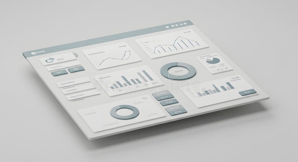 Comprehensive Business App Dashboard Stock Illustrations – 163 ...