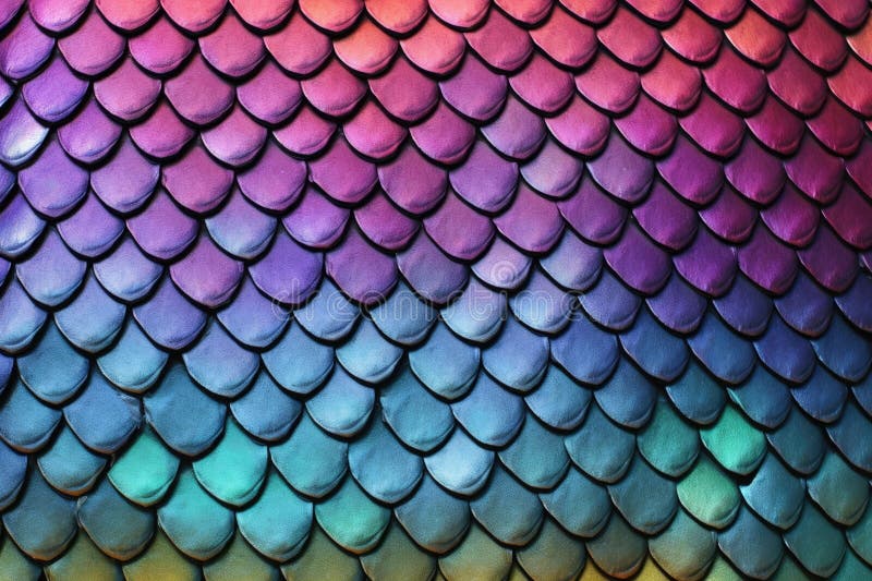 Detailed Capture of a Fish Scale Pattern for a Shiny, Colorful Pattern ...