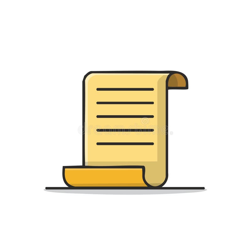 Cartoon Rolled Paper Stock Illustrations – 2,346 Cartoon Rolled Paper ...