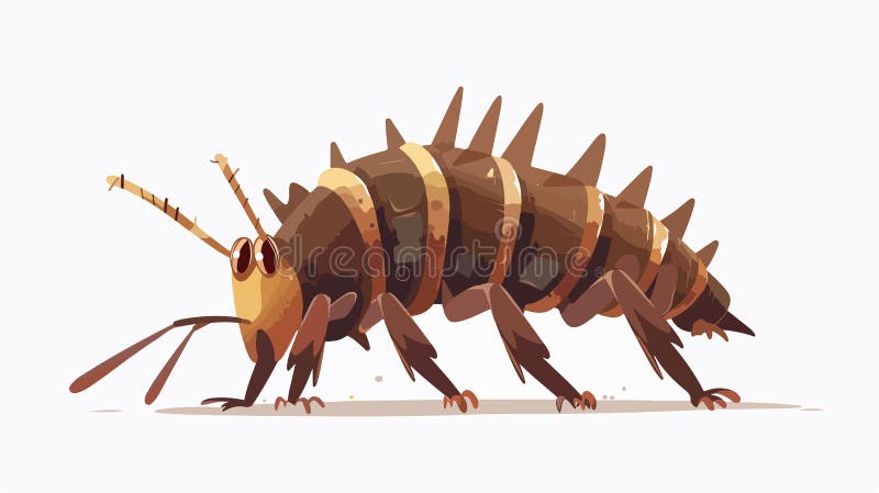 Detailed Cartoon Louse Vector Illustration for Graphic Design Projects ...