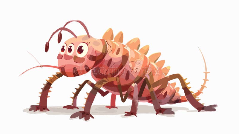 Detailed Cartoon Louse Vector Illustration for Graphic Design Projects ...