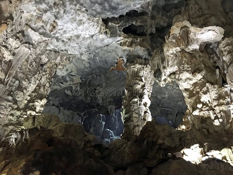 Detailed cave formations stock image. Image of structure - 142865111