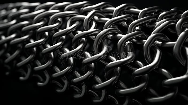 Detailed Chain Link Texture Illustration with a Metallic Pattern and ...
