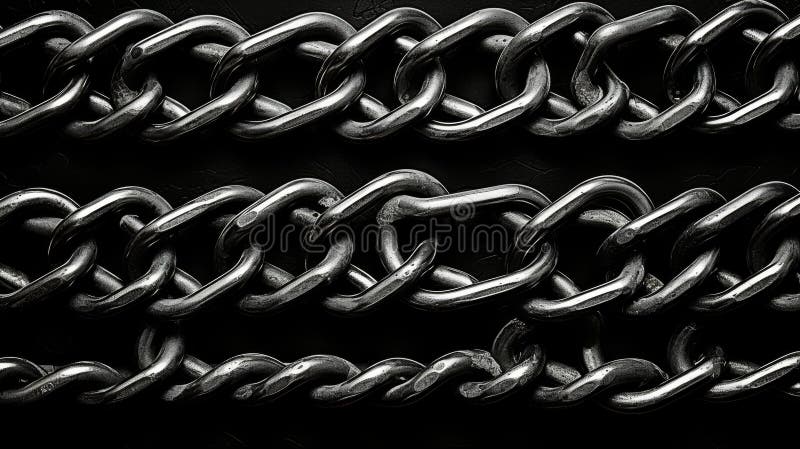 Detailed Chain Link Texture Illustration with a Metallic Pattern and ...