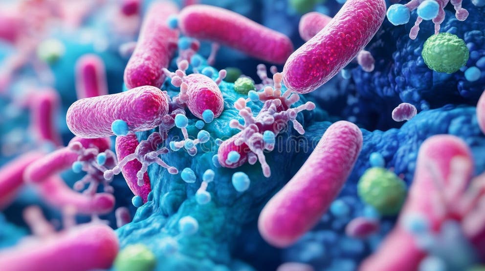 Detailed Chart Comparing Gut Flora before and after Changes Stock ...