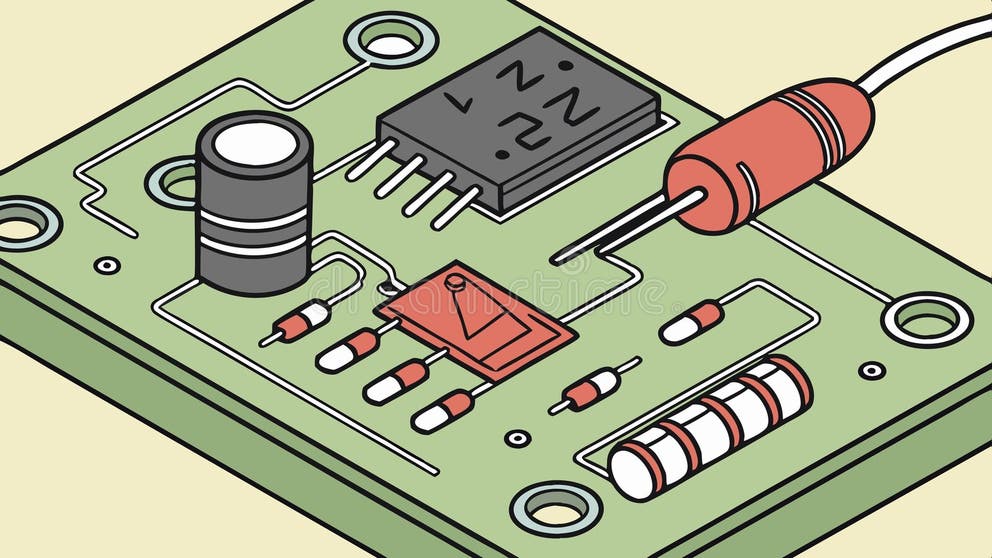 Detailed Circuit Board, Technology Hardware Vector Design Generative AI ...