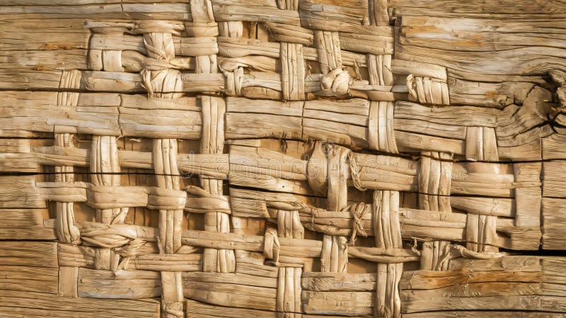 Detailed Close-up of Aged Woven Wood Texture, High Quality Image Stock ...