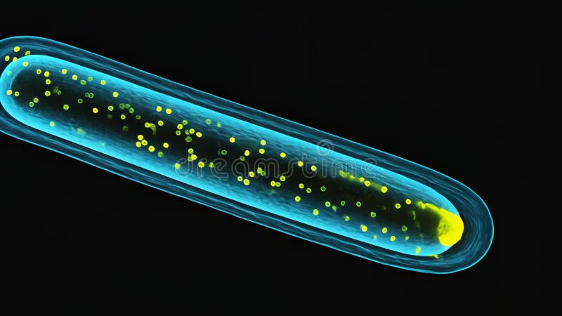 Microscopic View of Bacterial Cell Structure for Scientific Research ...