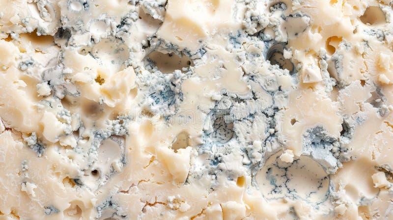Detailed Close Up of Blue Cheese Showcasing Intricate Mold Patterns and ...