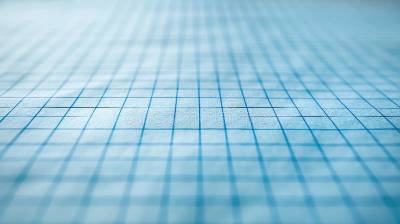 Detailed Close-Up of Blue Graph Paper with a Precise Grid Pattern ...