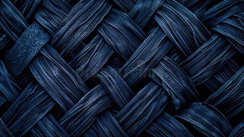 Detailed Close Up Blue Woven Fabric Suitable Textile Backgrounds Stock ...