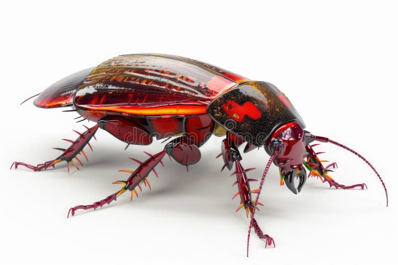 Detailed Close-up of a Bug on a Plain White Surface. Suitable for ...