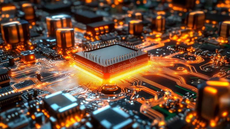Detailed Close-Up of Circuit Board with Transient Voltage Suppression ...