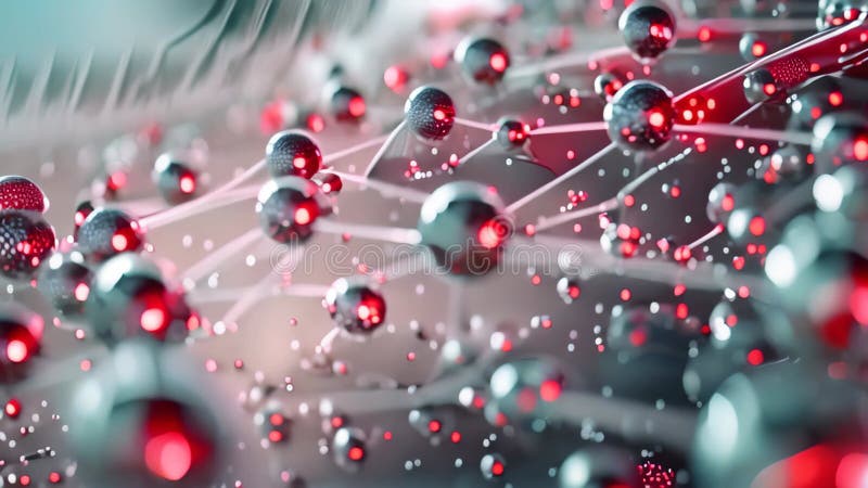 Detailed Close-up of a Cluster of Small Nanotechnology Balls ...