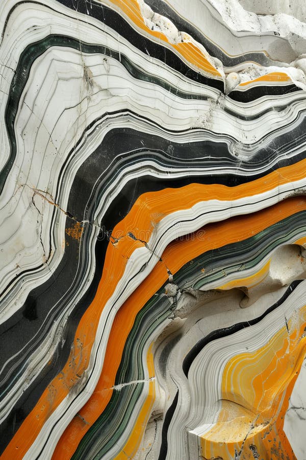 Detailed Close Up of Colorful Marbled Stone Surface Texture for ...