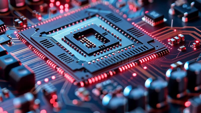 Intricate Circuits Reflected in a Human Eye Showcasing Advanced ...