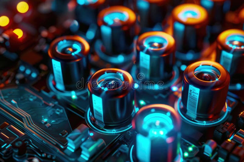 Detailed Close Up of a Computer Motherboard, Ideal for Technology ...