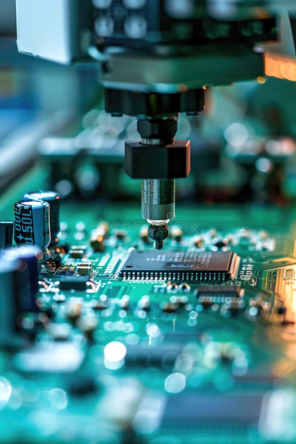 Detailed Close Up of a Computer Motherboard. Perfect for Technology and ...