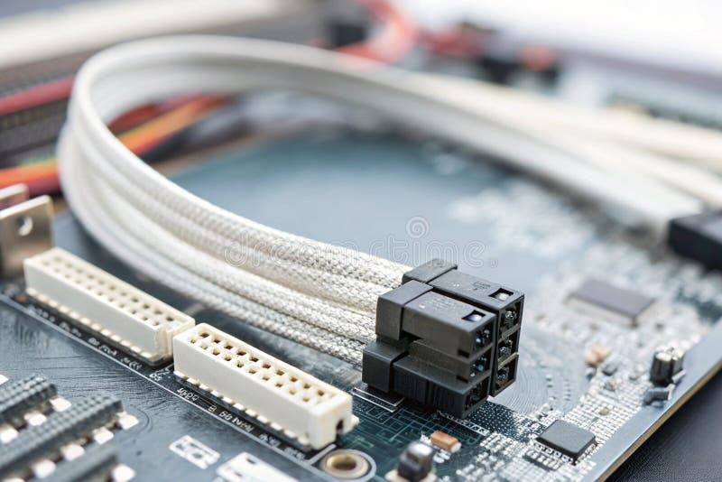 Computer Wire Texture Close-up Stock Illustration - Illustration of ...