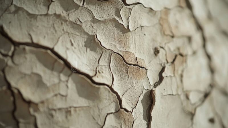 Detailed Close Up of Cracked Tree Bark Texture Stock Illustration ...