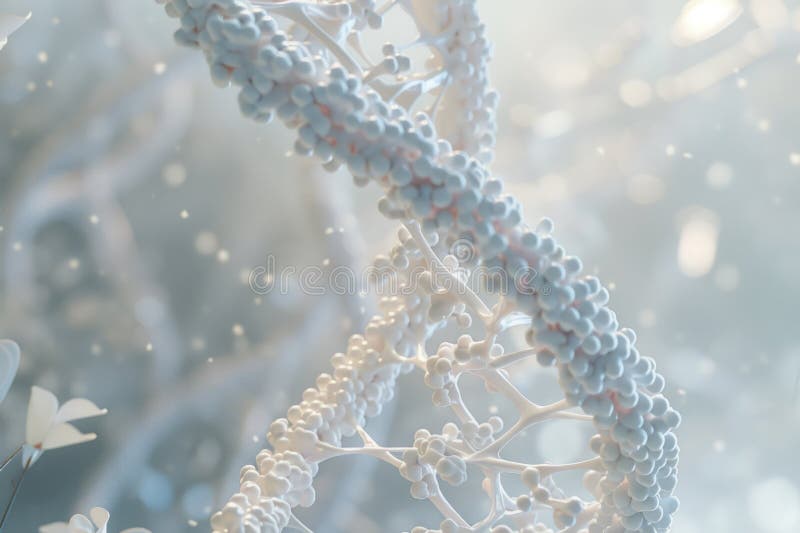 Intricate Close-up Visualization of DNA Molecule Structure – Scientific ...