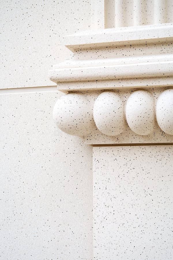 Detailed Close Up of Elegant Architectural Column Design with Rounded ...