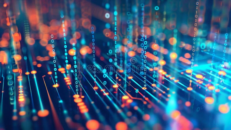 Detailed Close Up of Glowing Computer Chip Circuitry in Hyper Realistic ...