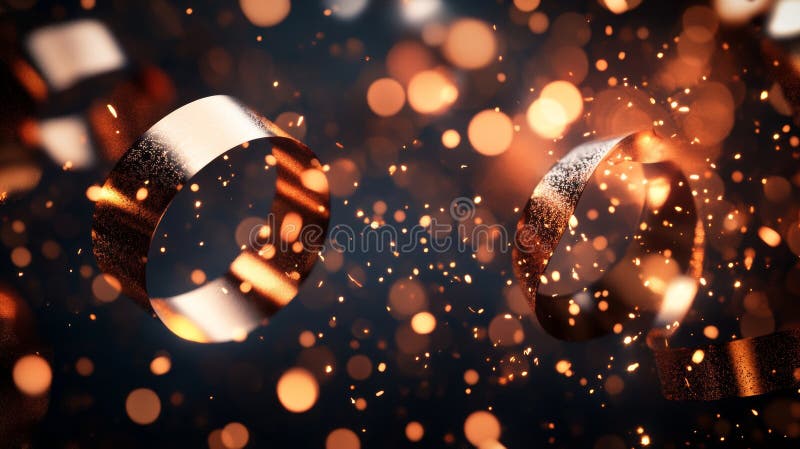 Detailed Close Up of Golden Coiled Copper Cable Texture. Stock Image ...