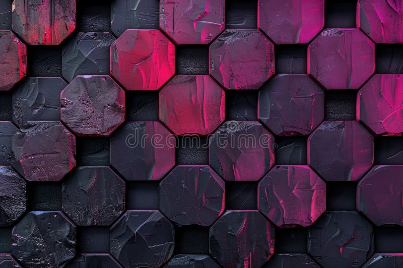 Detailed Close Up of a Hexagon Wall. Perfect for Architectural and ...
