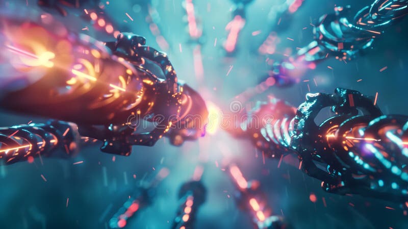 Abstract High-tech Energy Cables Stock Image - Image of closeup ...