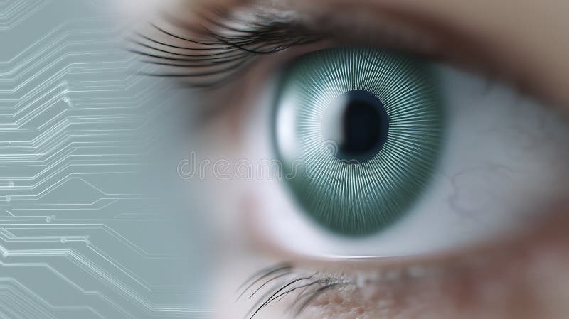 Close-up of a Human Eye with Intricate Details, Showcasing a Vibrant ...