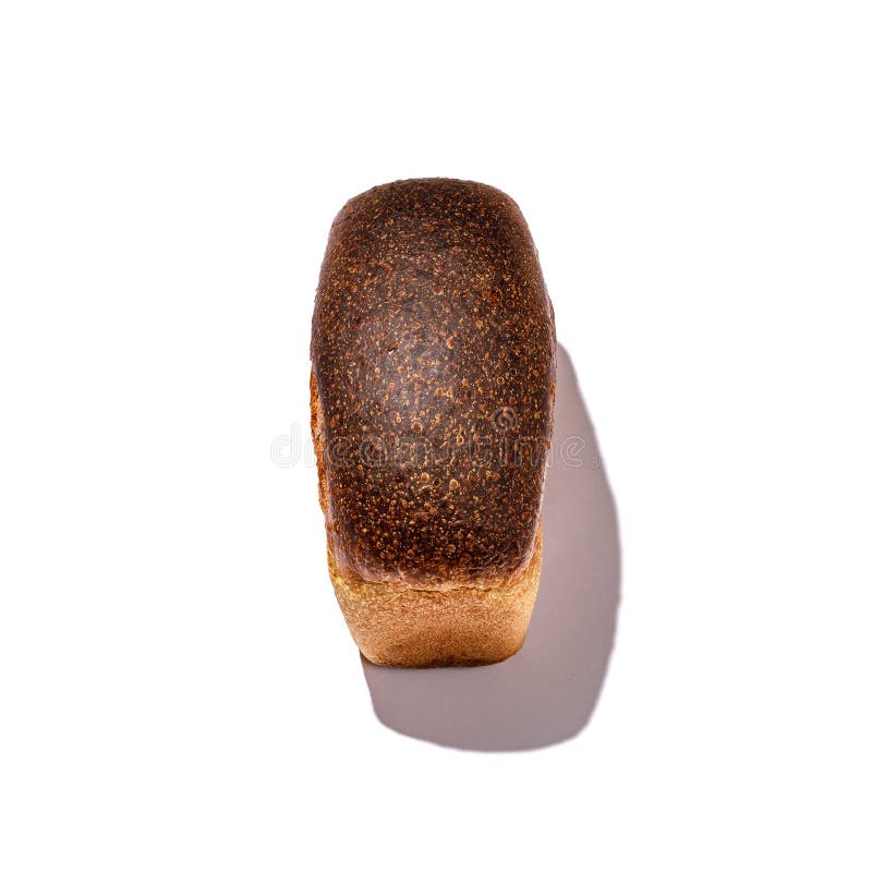 This is a Detailed Close Up Image of a Piece of Bread on a White ...