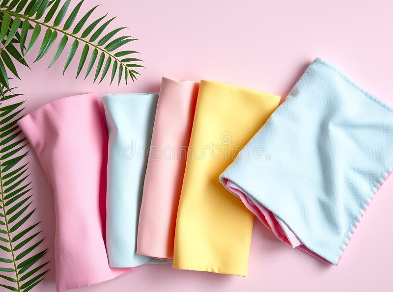 Close-up of Soft Textured Woven Cotton Fabric Ai Generated Stock ...