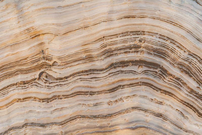 Detailed Close-up of Layered Rock Formation Stock Illustration ...
