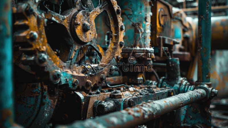 Detailed Close Up of a Machine with Gears. Suitable for Industrial ...