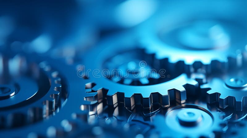 A Detailed Close-up of a Mechanical Gear, Representing Technology ...