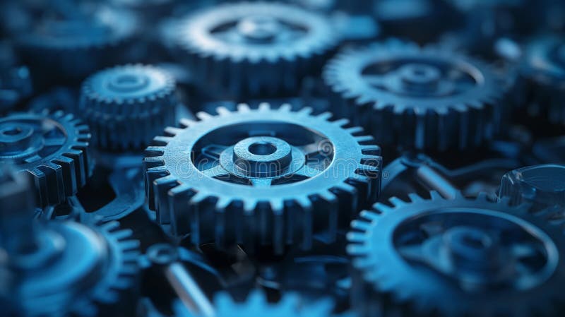 A Detailed Close-up of a Mechanical Gear, Representing Technology ...