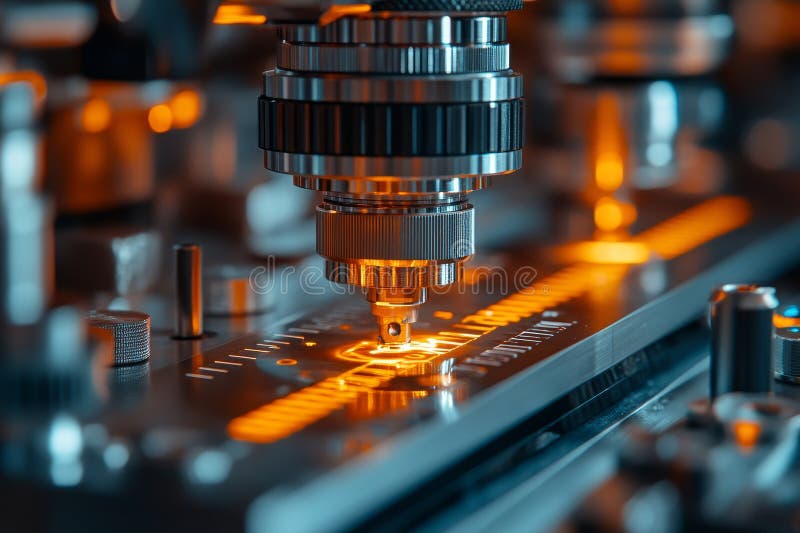 Detailed Close Up of Medical Device Being Calibrated, Showcasing ...
