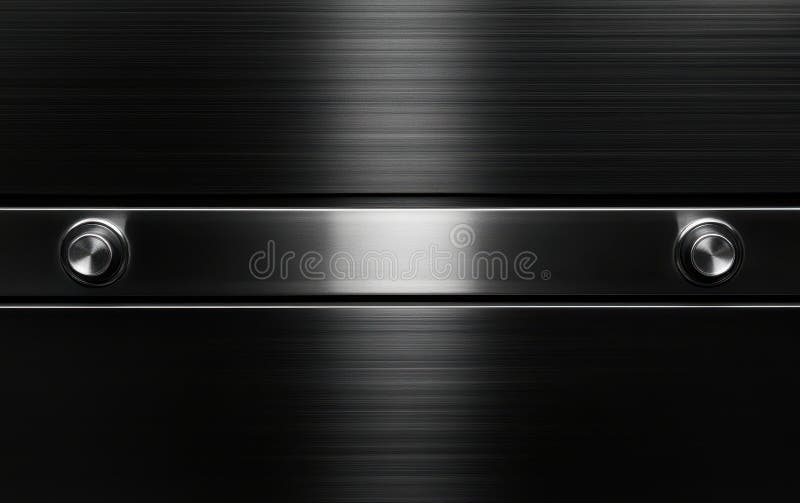 A Detailed Close-up of a Metal Plate Featuring Three Distinct Buttons ...