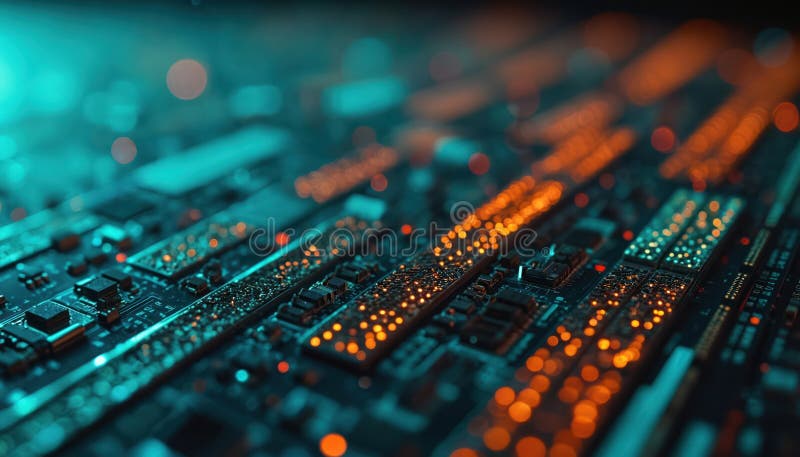 Detailed Close-up MicroLED Display Pixel Array. Image Demonstrates High ...