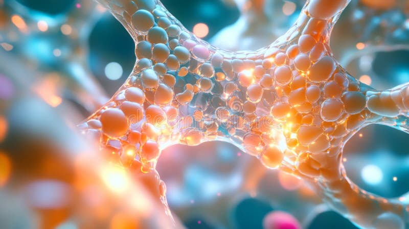 Detailed Close-up of Microscopic Joint Support Complex Structure Stock ...