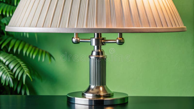 A Detailed Close-Up of a Modern Table Lamp Focused on Its Sleek Design ...