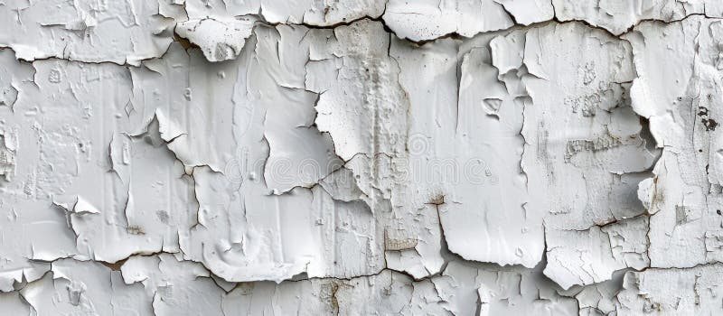 Detailed Close Up of Peeling Paint on White Wall Stock Photo - Image of ...