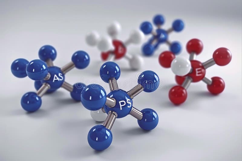 Detailed Close Up Of Pfas Chemical Molecule 3d Structure For Scientific Analysis And Research