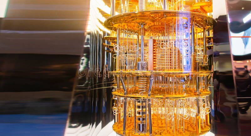 Close Up of a Quantum Computer Stock Photo - Image of sytem, speed ...