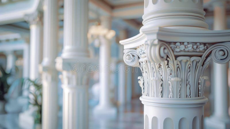 Detailed Close Up of a Pillar in a Building, Suitable for Architectural ...